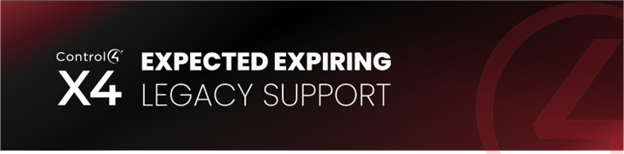 X4 Sunsetting Legacy Devices